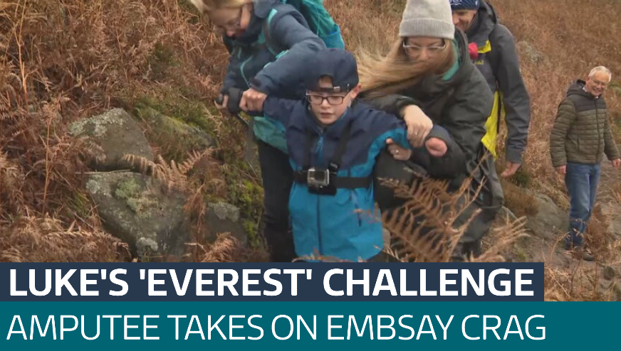 Boy who had all four limbs amputated takes on huge challenge for ...