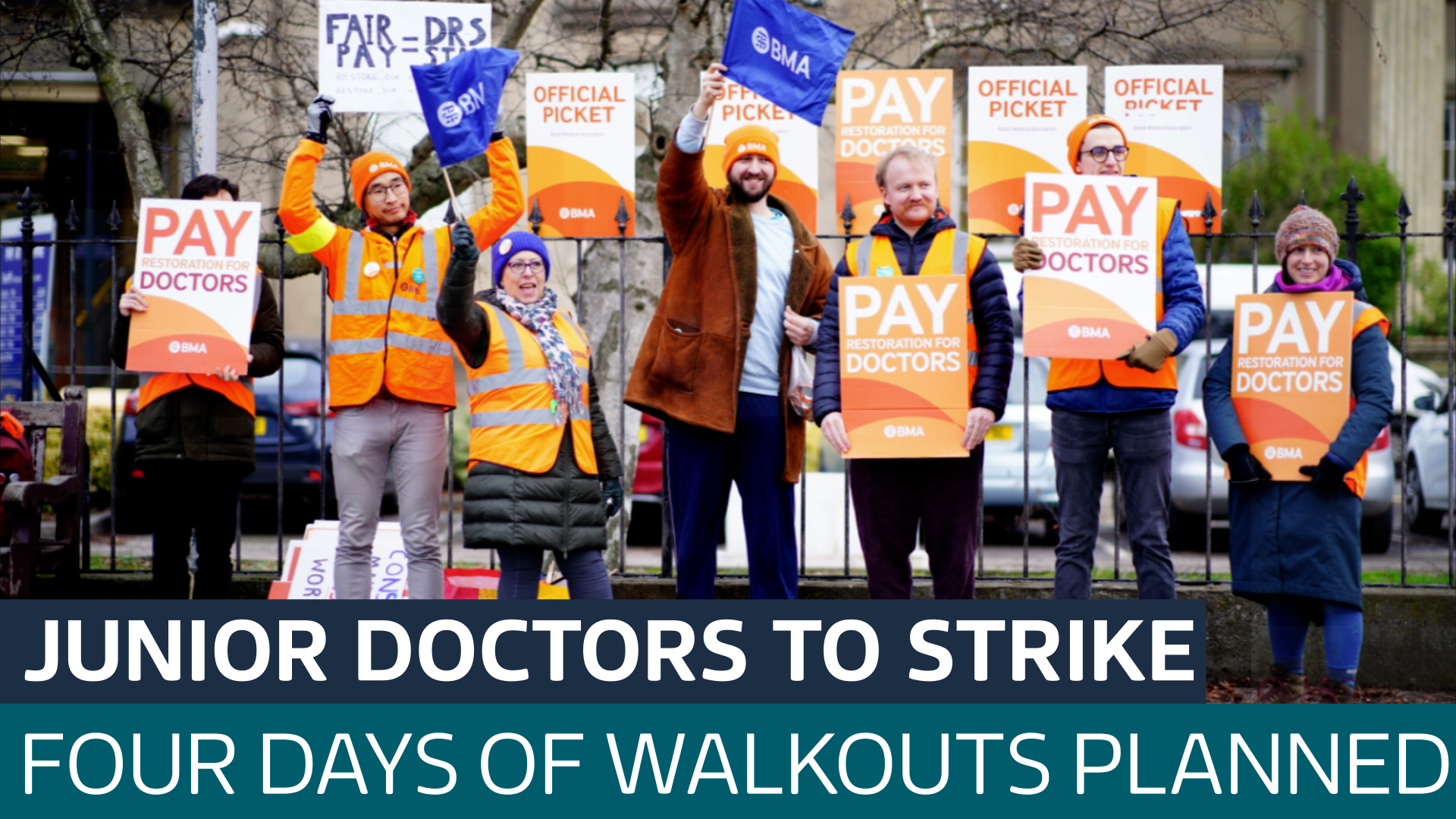 Junior doctors in England to strike for four days over pay dispute ...