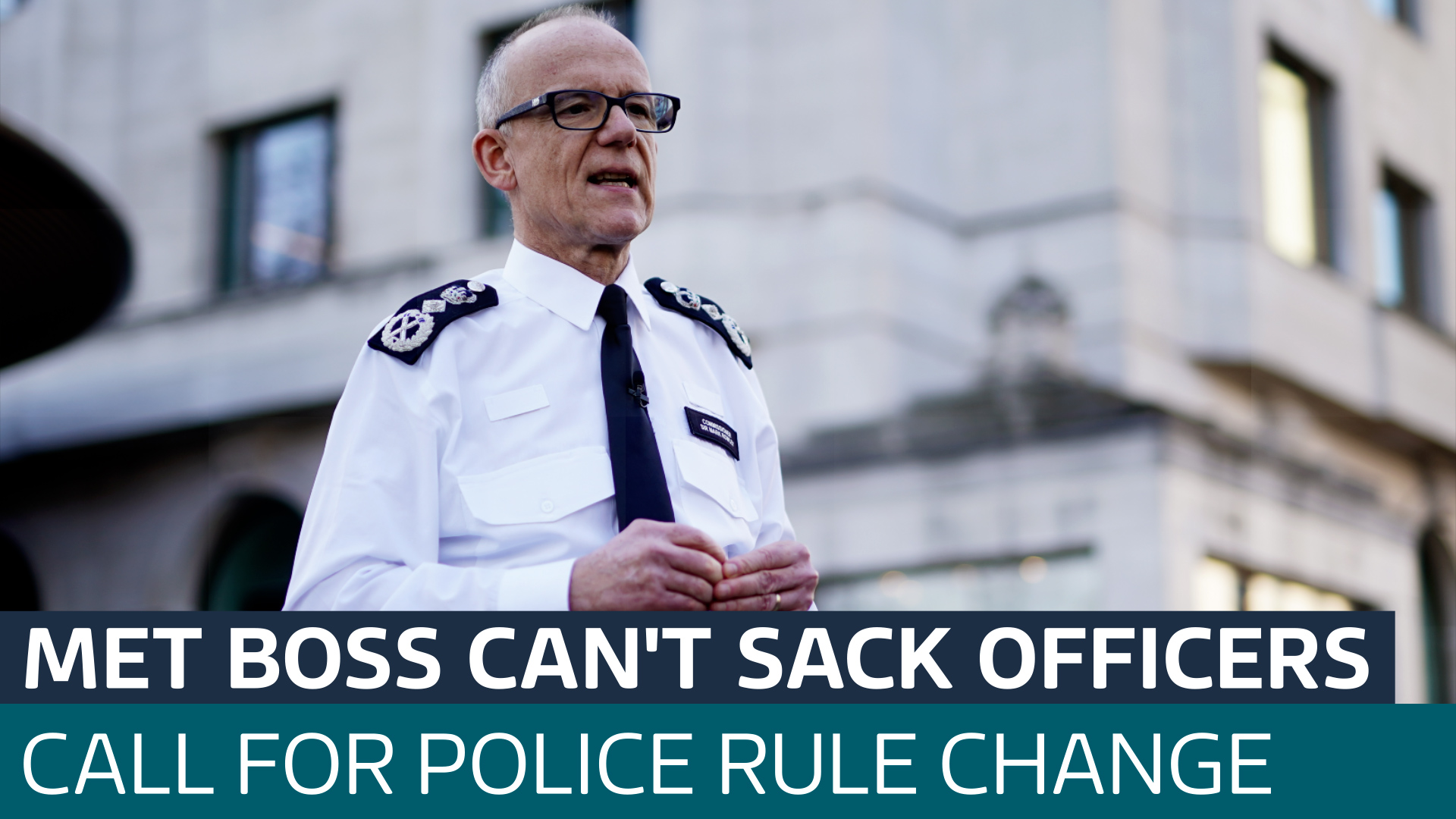 Metropolitan Police Commissioner calls for power to sack officers ...