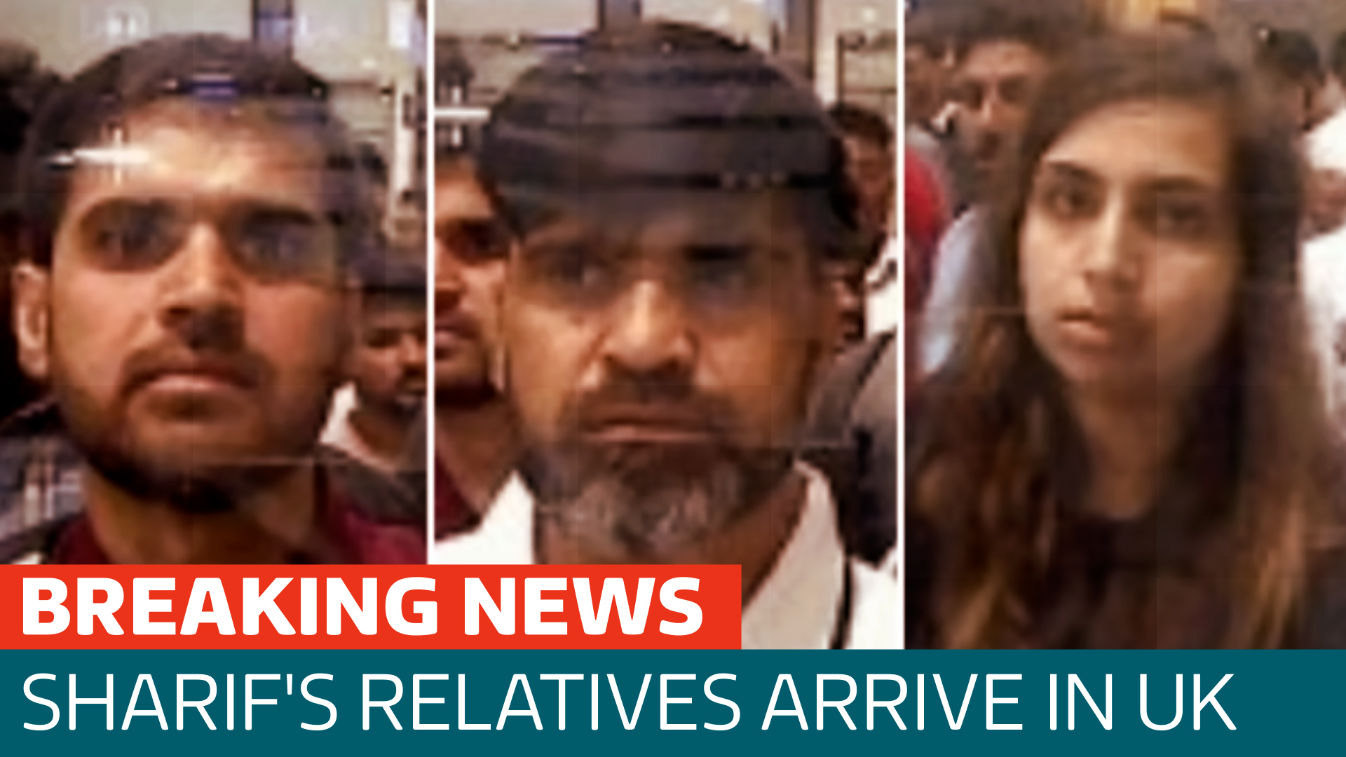 Sara Sharif's father arrives at Gatwick alongside partner and his ...