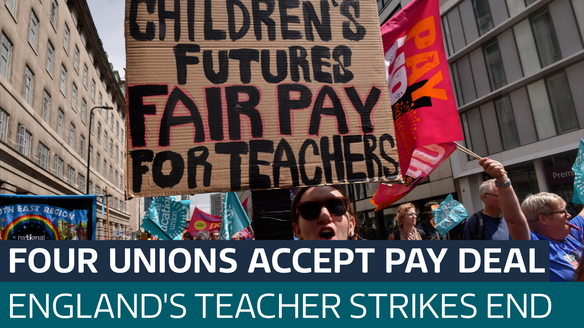 All major teaching unions vote to end strikes in England as they accept ...