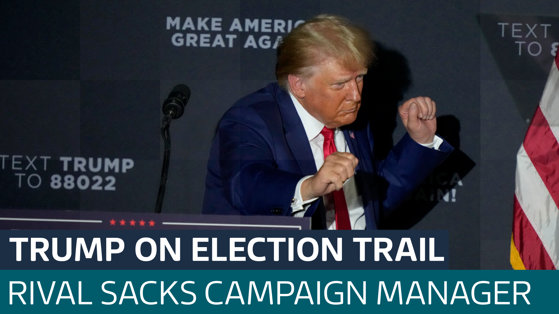 Defiant Donald Trump addresses rally and returns to the campaign trail ...