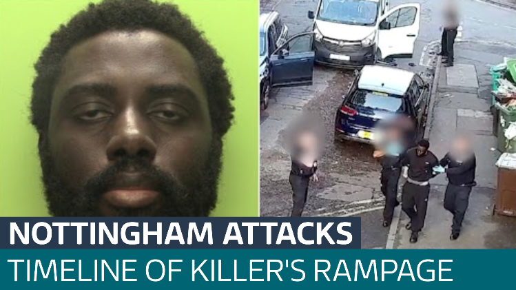 Nottingham attacks: Timeline of 'monster' triple killer's rampage ...