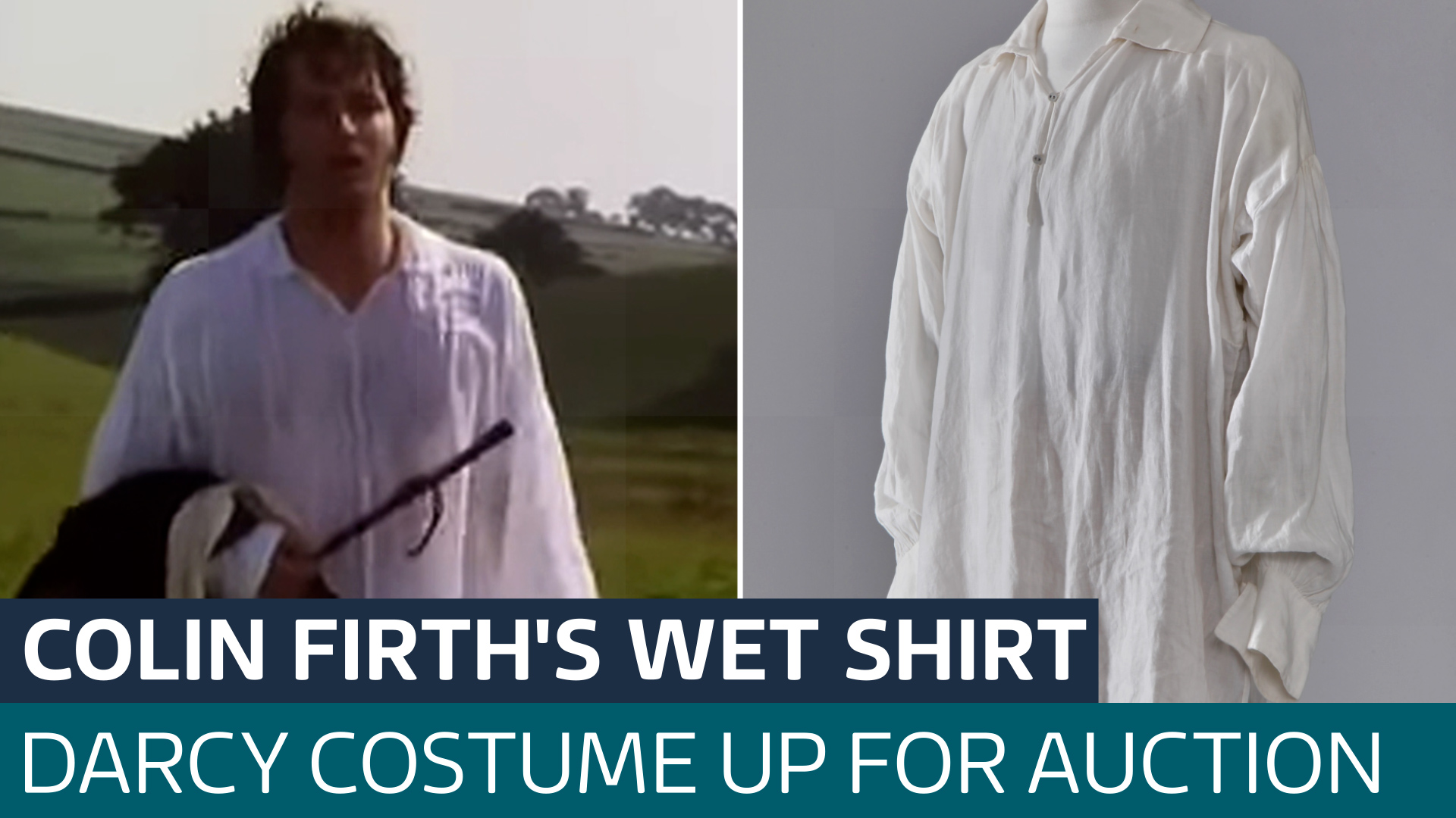 Colin Firth's iconic wet shirt from Pride and Prejudice up for auction ...