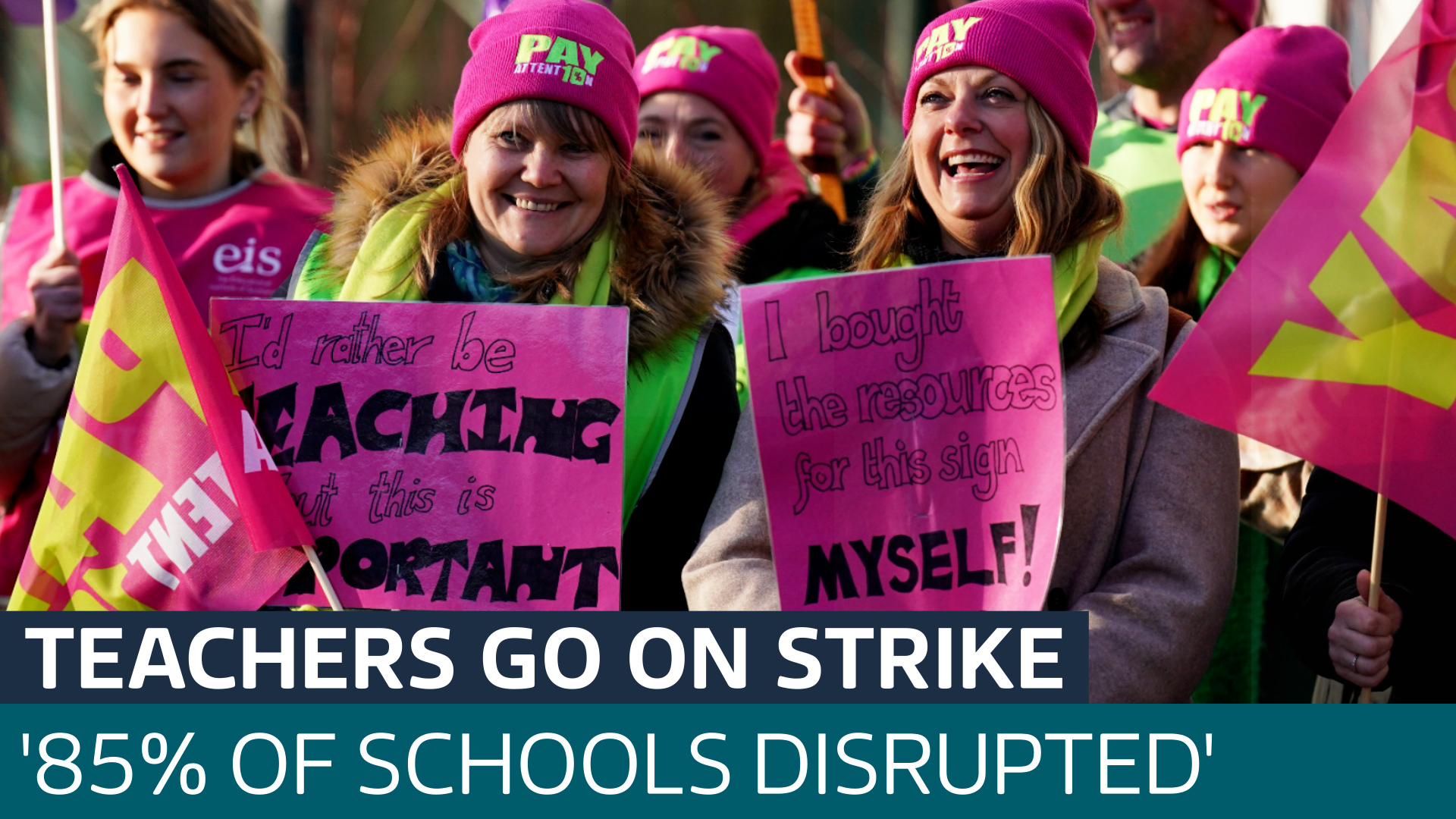 Majority of schools affected as teachers go on strike - Latest From ITV ...