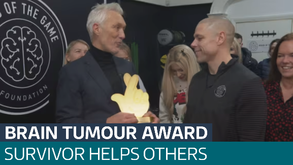 Brain tumour survivor from the Wirral receives award for supporting ...