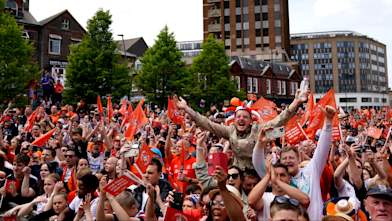 Luton Town celebrate Premier League promotion with open top bus parade ...