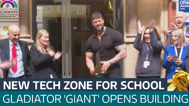 TV Gladiator 'Giant' opens new technology building at alternative ...