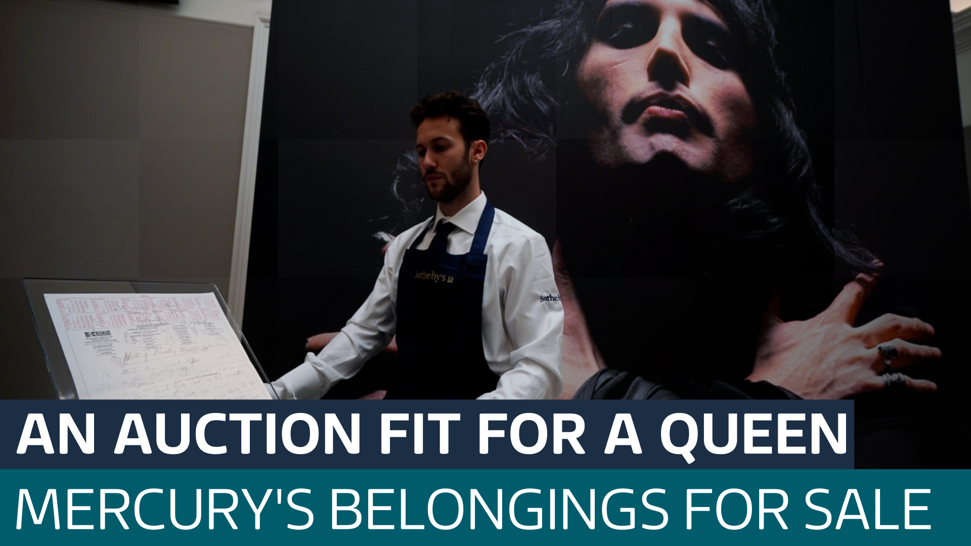 Handwritten 'Bohemian Rhapsody' draft among Freddie Mercury's ...