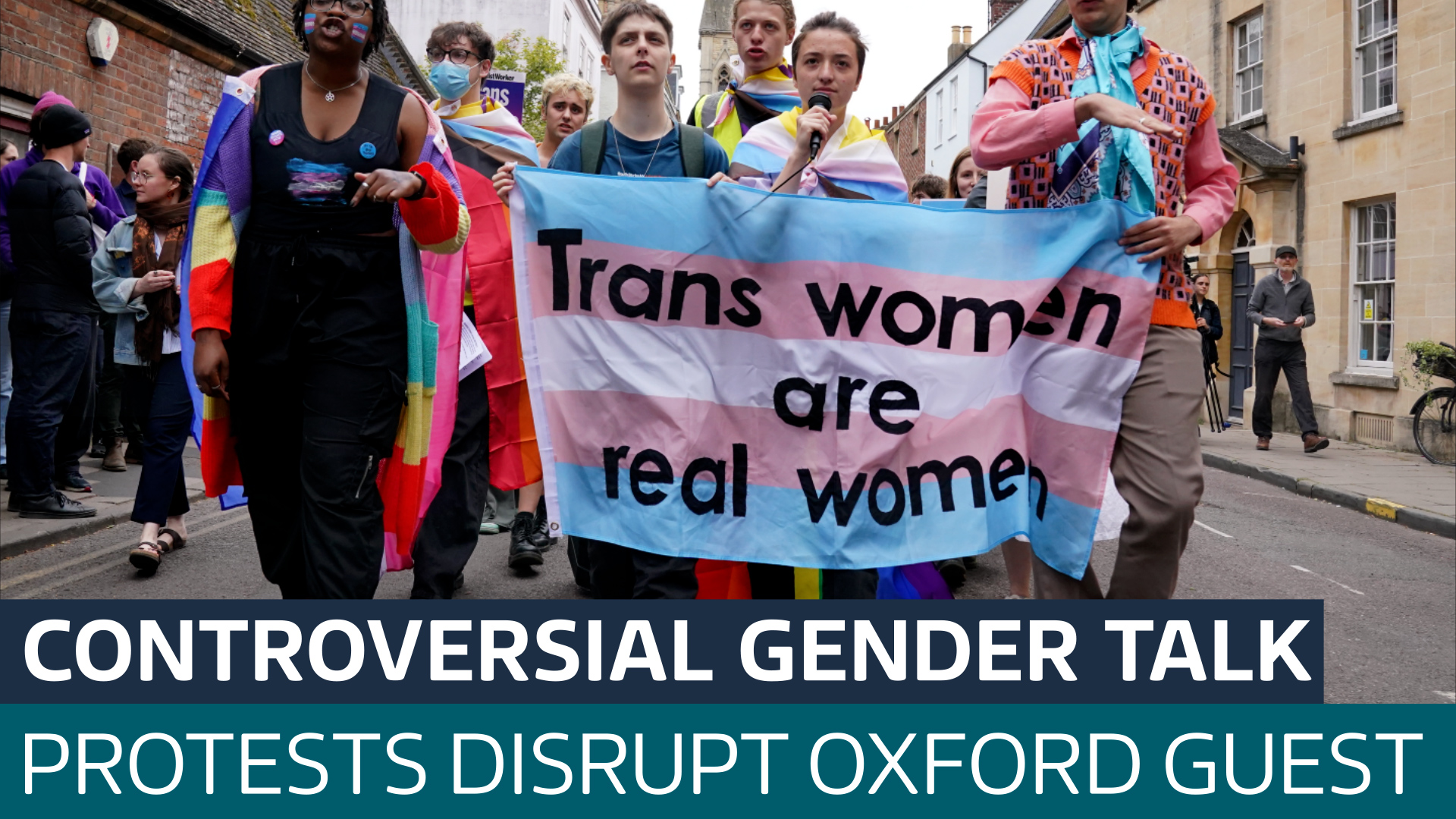 Trans rights protest delays Professor Kathleen Stock's speech at Oxford ...