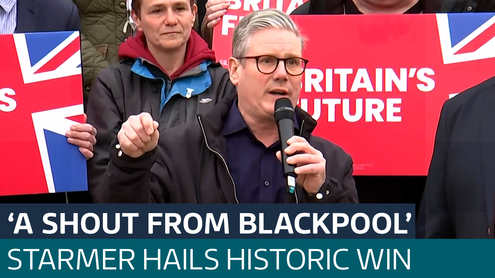 Sir Keir Starmer hails 'historic campaign' as he joins victory ...