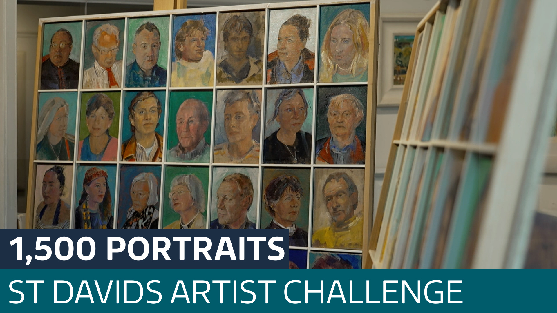 Welsh artist attempts to paint the portrait of all 1,500 people in St ...
