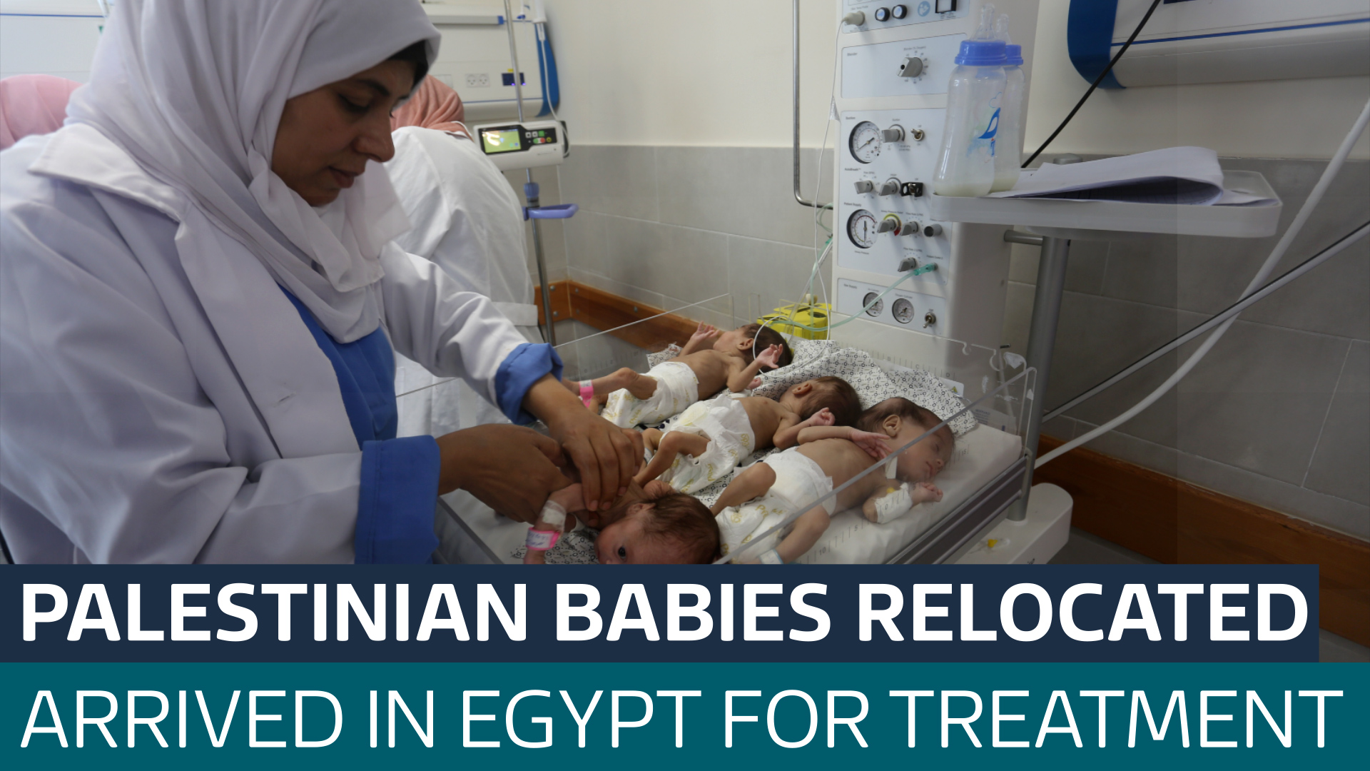 Premature babies arrive in Egypt for treatment after being rescued from ...