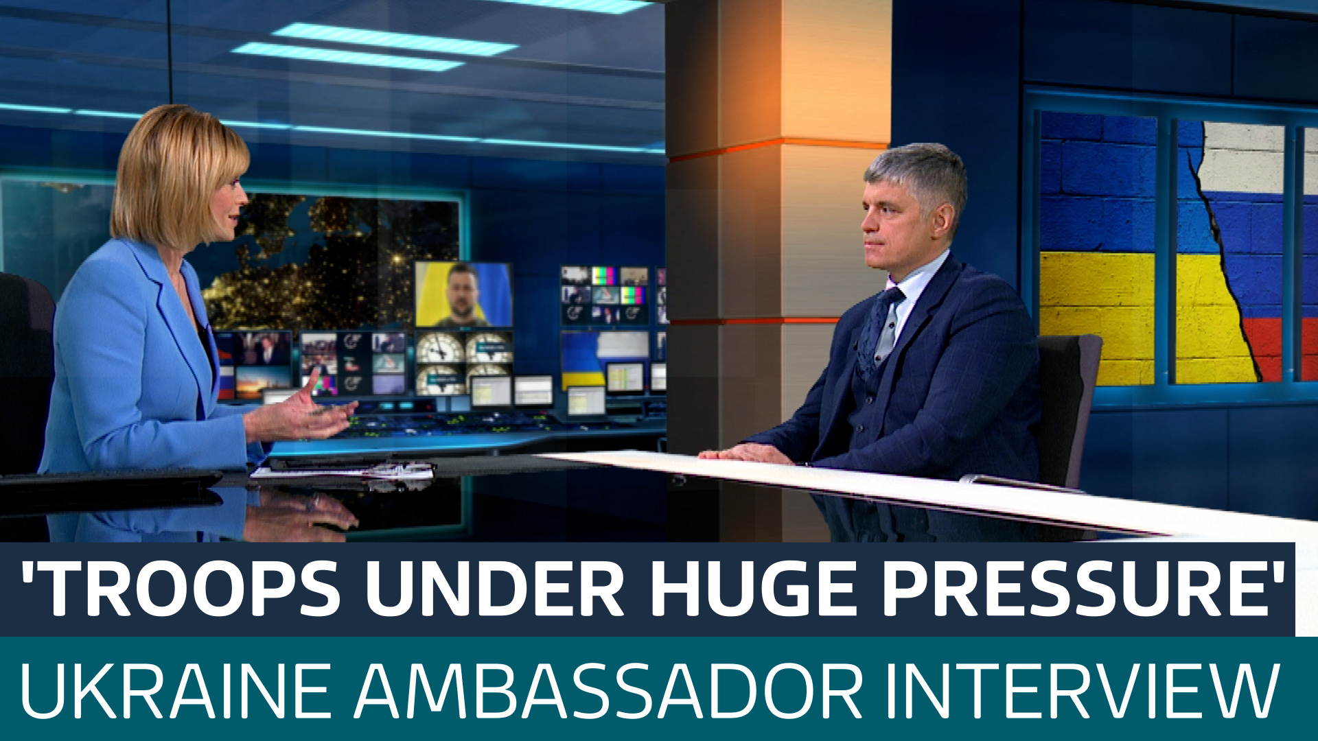 Ukraine's top diplomat to UK on the pressures his country's troops face ...