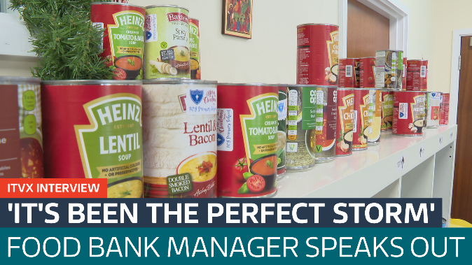 It's feared that there is no end in sight to pressures on the foodbank ...