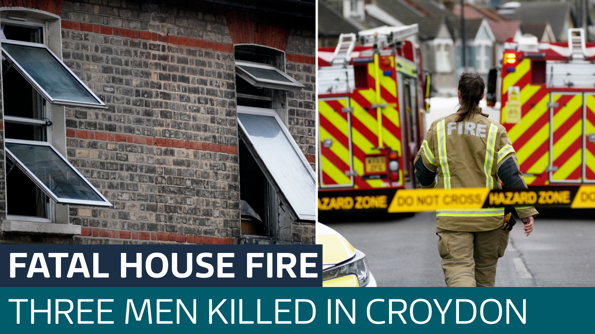 Three men killed and one other fighting for life after Croydon house ...