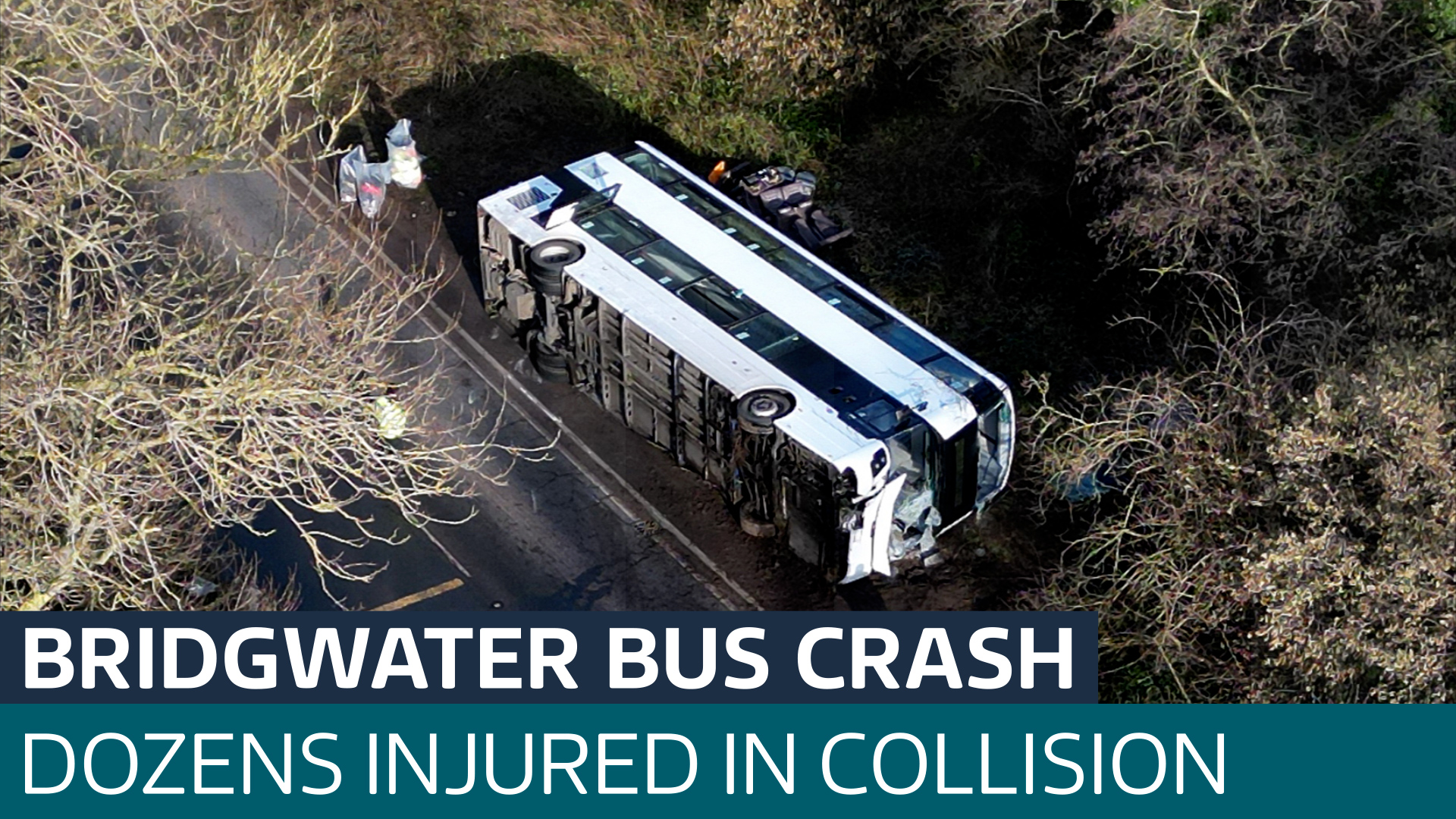 Dozens injured after double-decker bus overturns in crash in Somerset ...