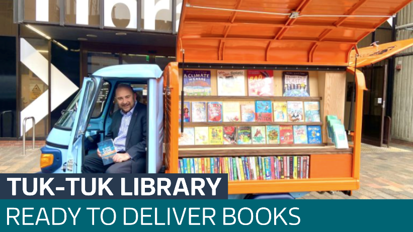 Tuk-tuk library ready to deliver books to help encourage children and ...