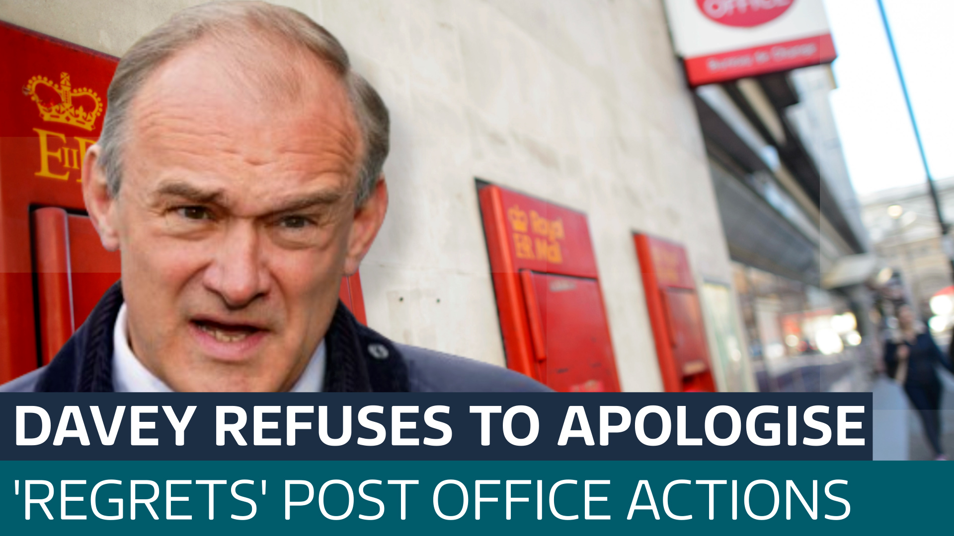 Ed Davey refuses to say sorry over Post Office scandal - Latest From ...
