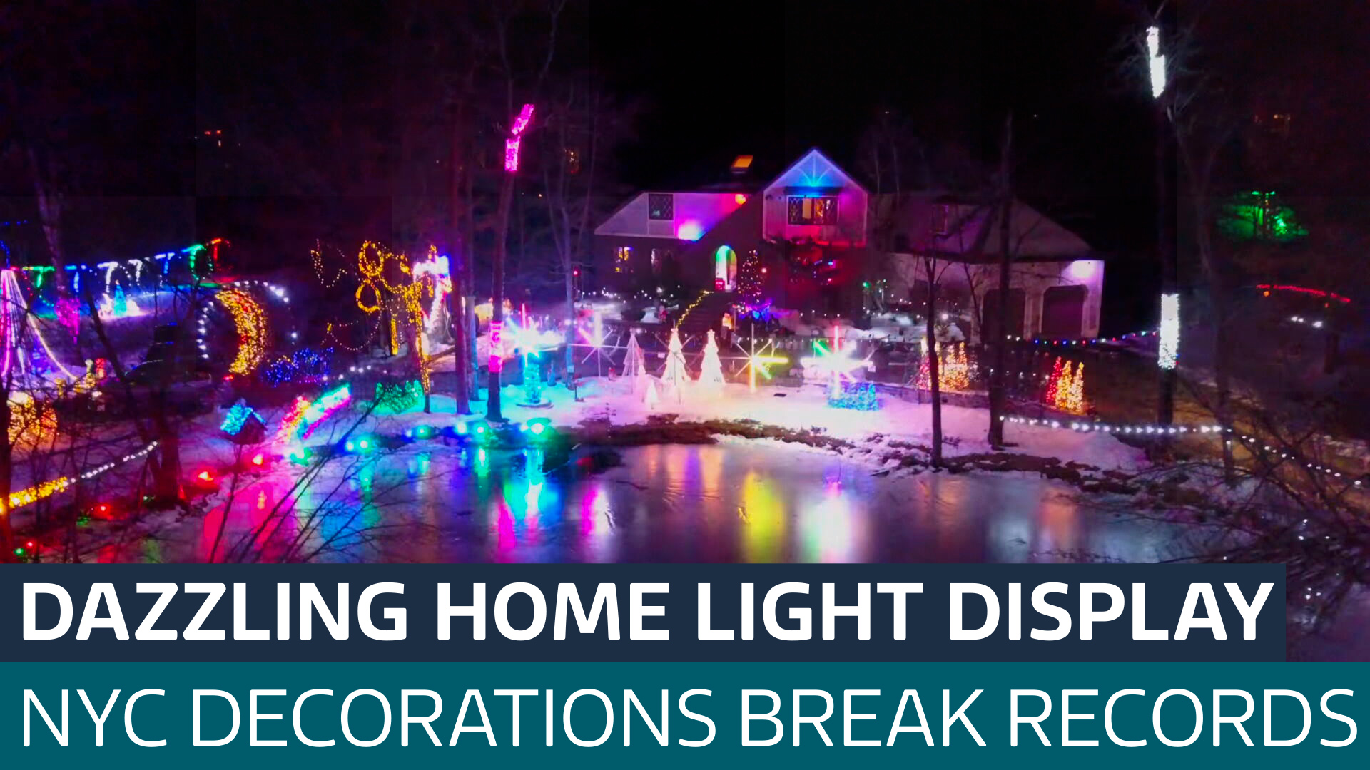 Record-breaking Christmas light display in New York dazzles neighbours ...