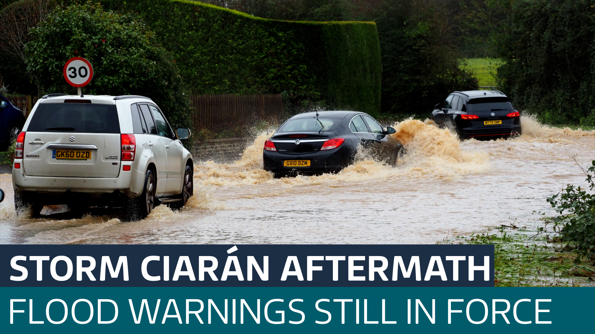 Storm Ciarán: Dozens of emergency flood warnings remain in force ...