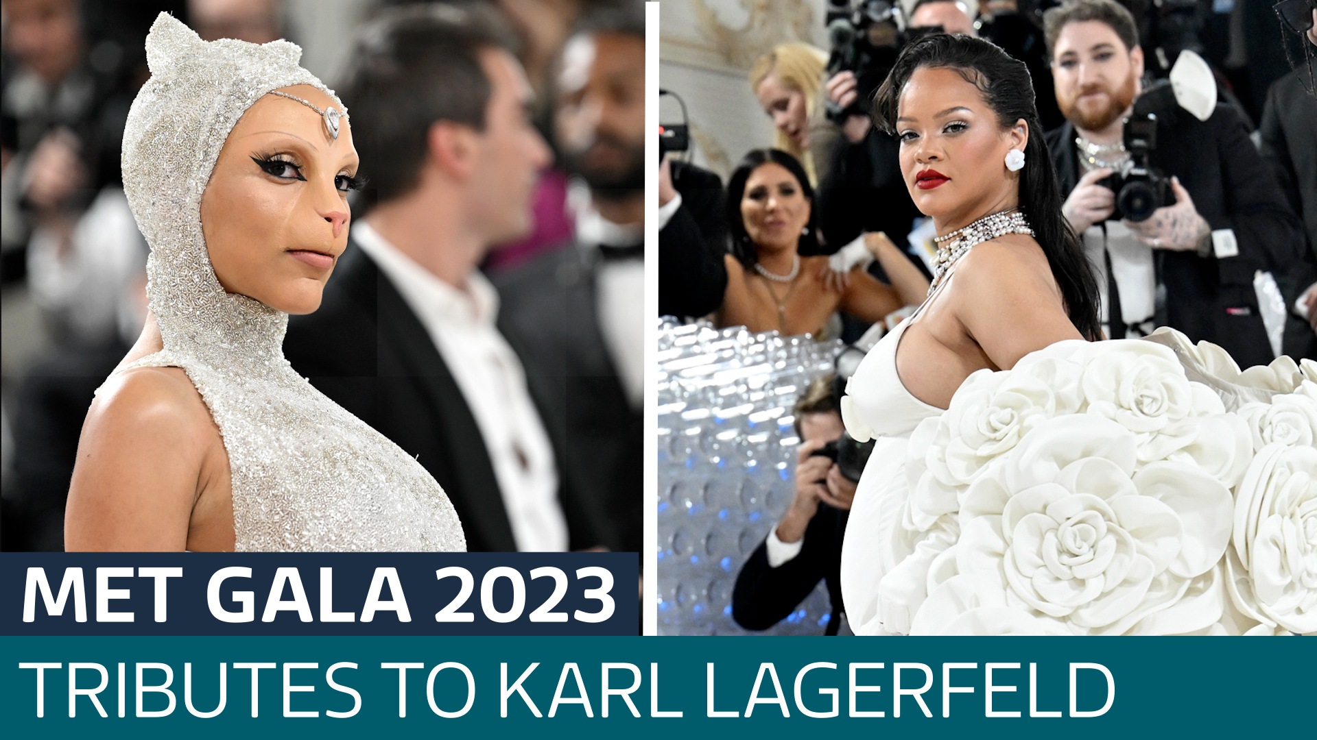 Celebrities honour Karl Lagerfeld and his cat at the Met Gala 2023 ...