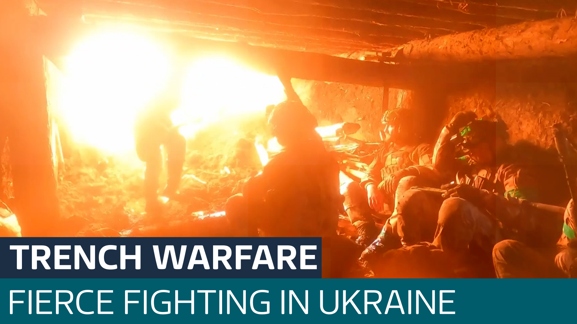 Footage shows Ukrainian forces in close-range trench warfare in ...