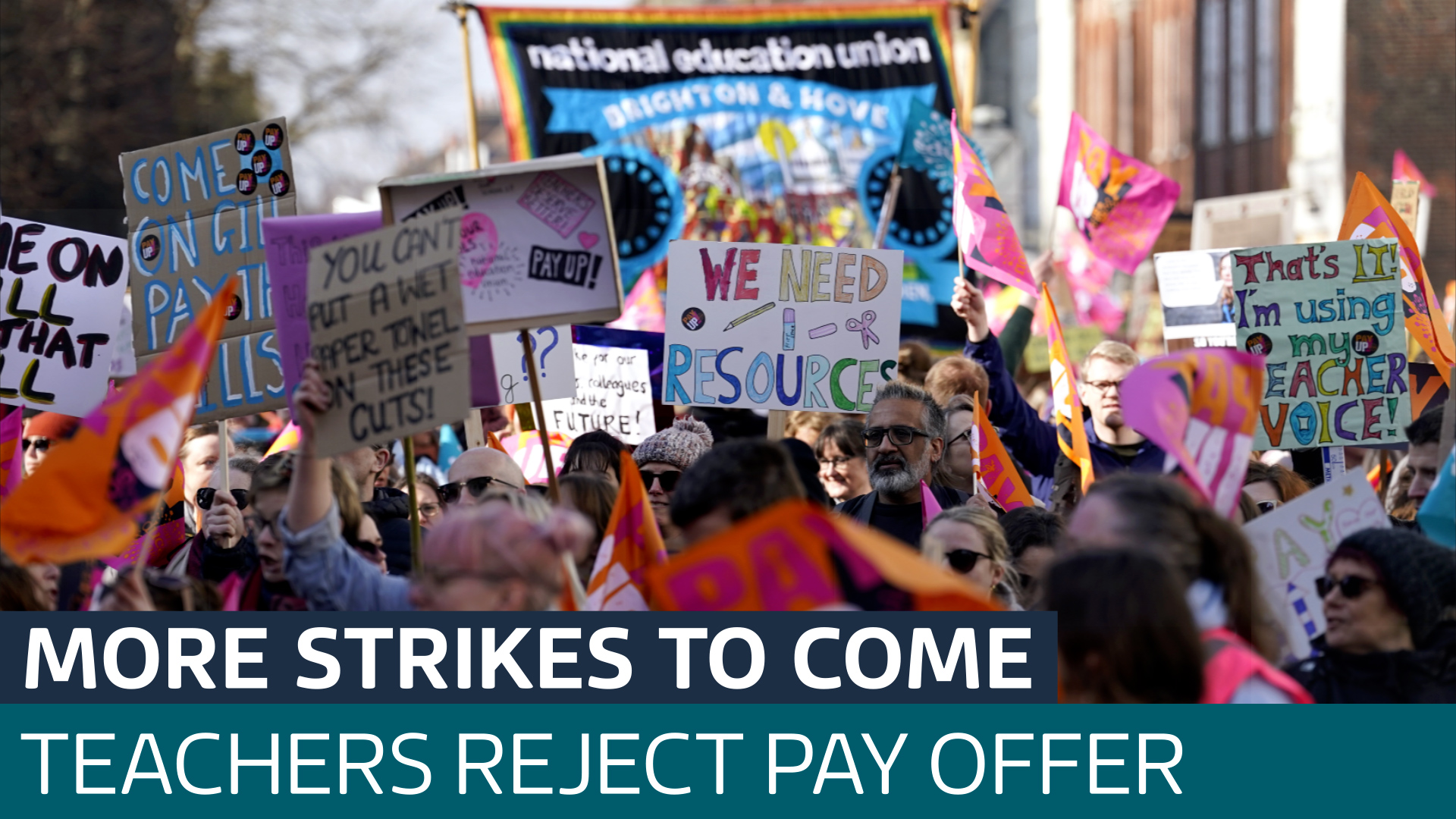 More strikes to come as teachers vote against government pay offer ...