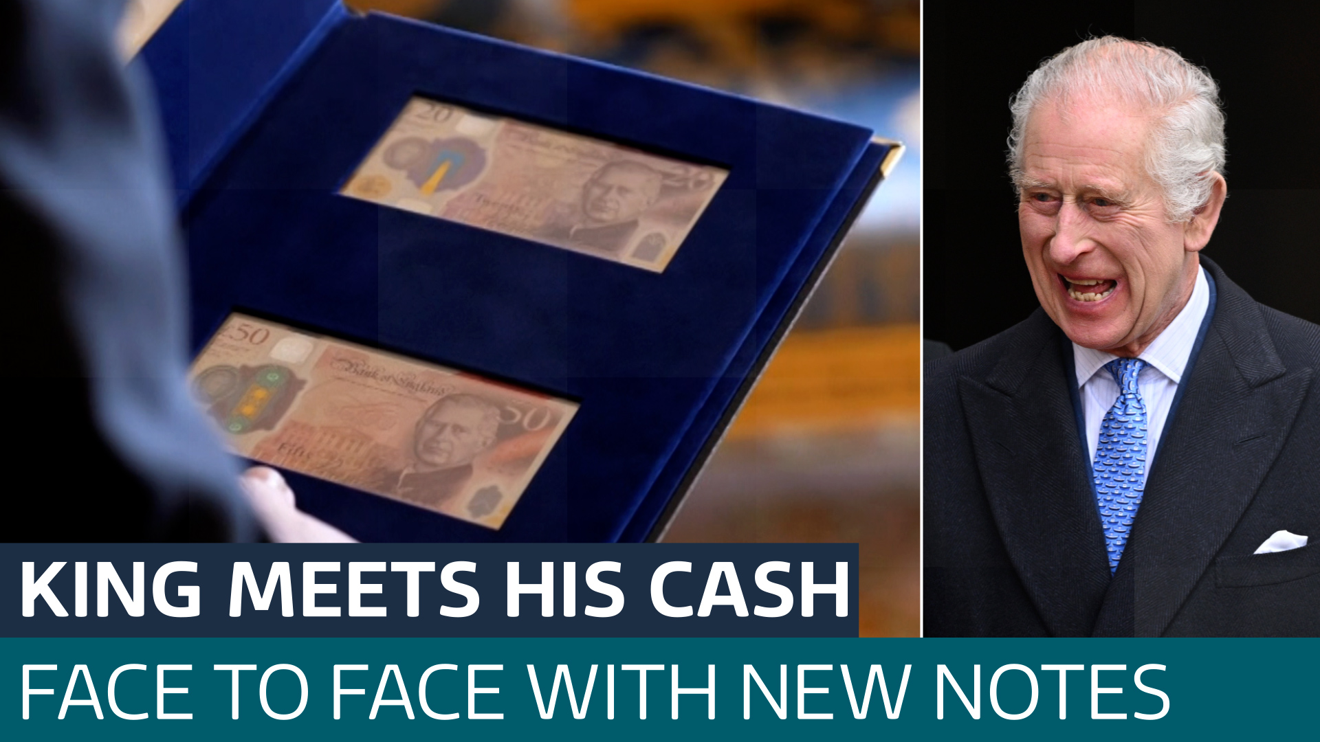 Cash is King? When the monarch came face-to-face with new notes bearing ...