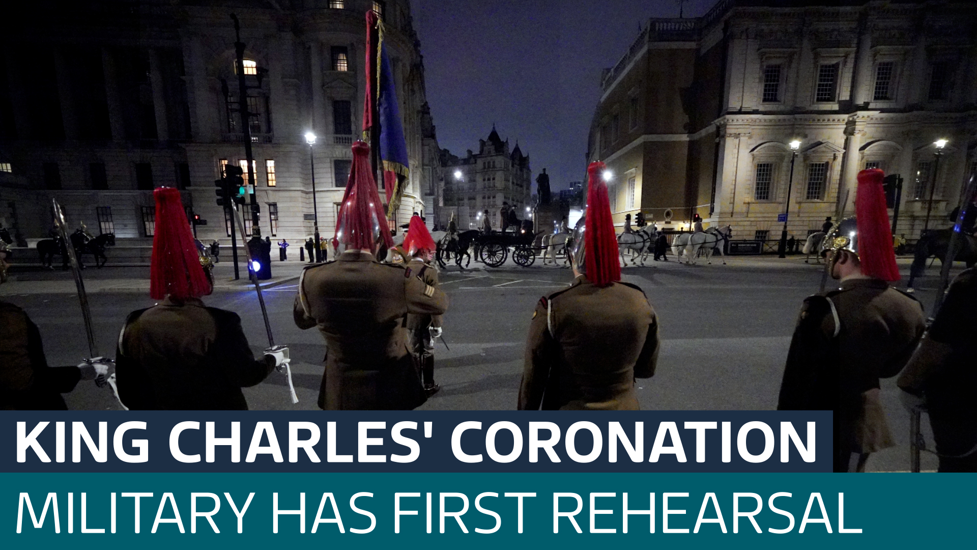 Coronation countdown: Military parades through empty London streets for ...
