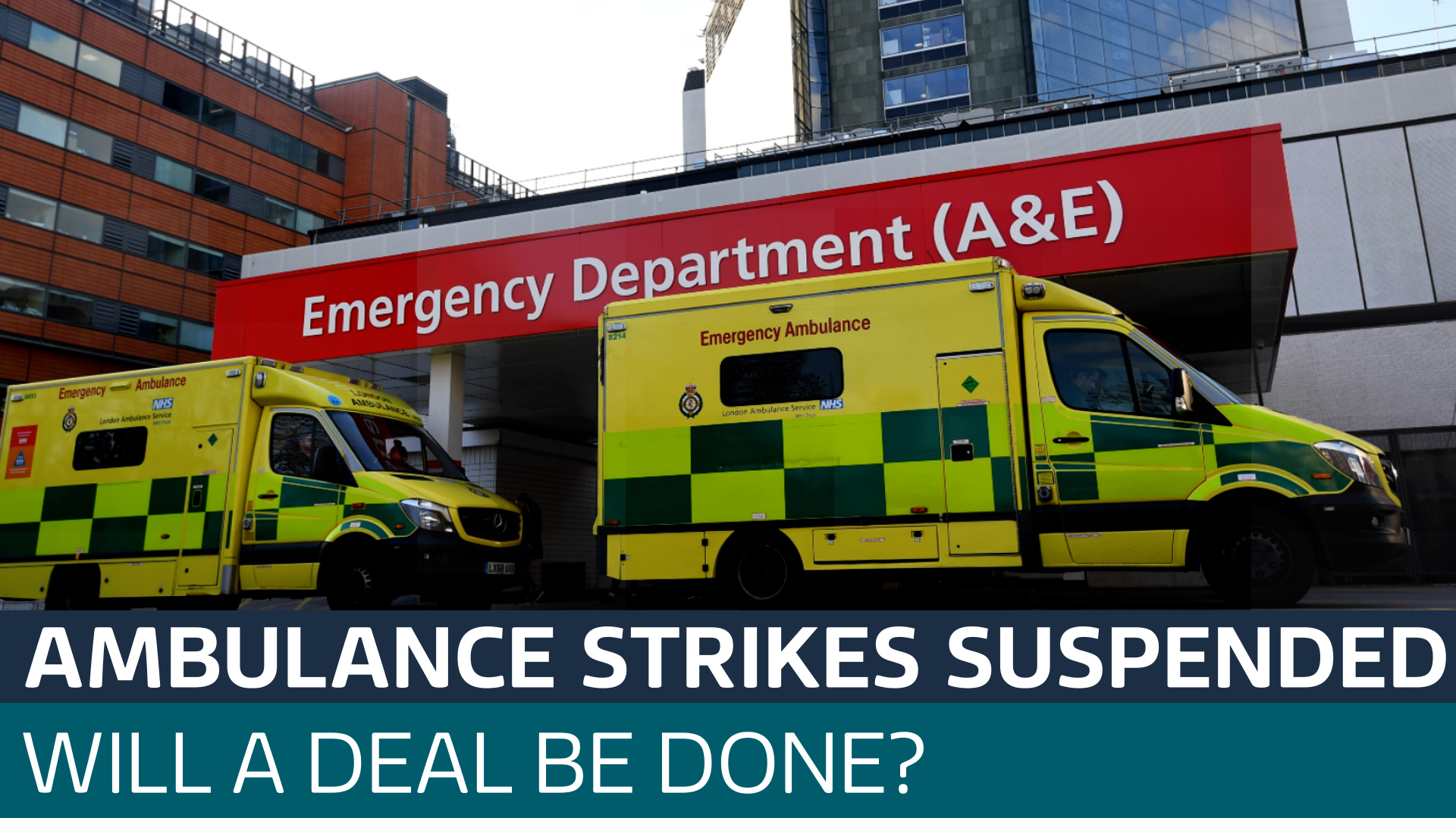 As some ambulance strikes are suspended, could a deal now be reached ...
