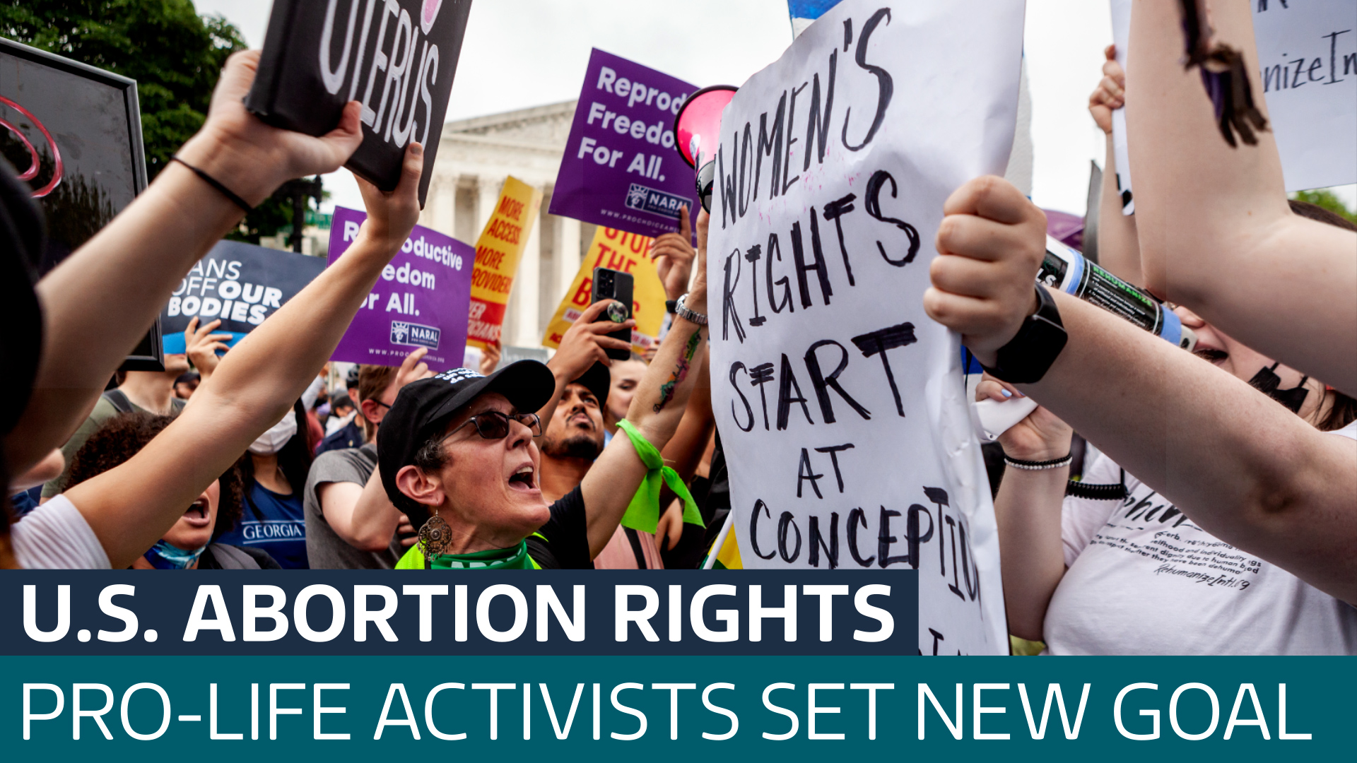 Anti-abortion campaigners march through Washington to celebrate ...