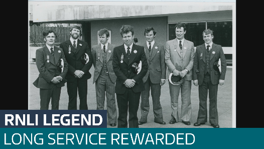 RNLI legend rewarded for long service - Latest From ITV News
