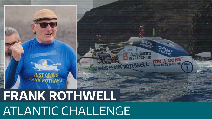 Frank Rothwell compares the Atlantic Ocean to Blackpool as he marks ...