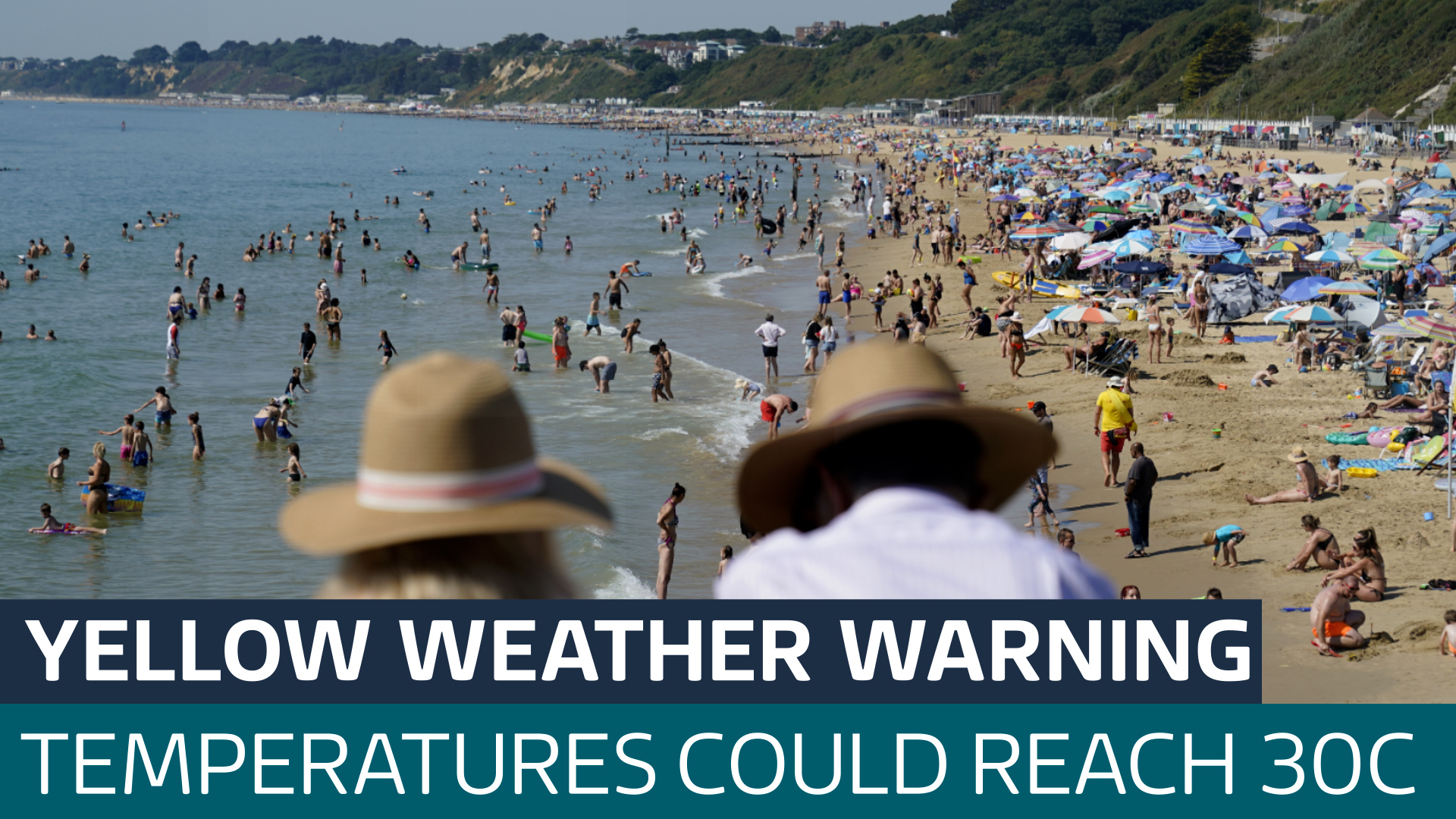 Yellow heat warning in force across England with temperatures to top ...