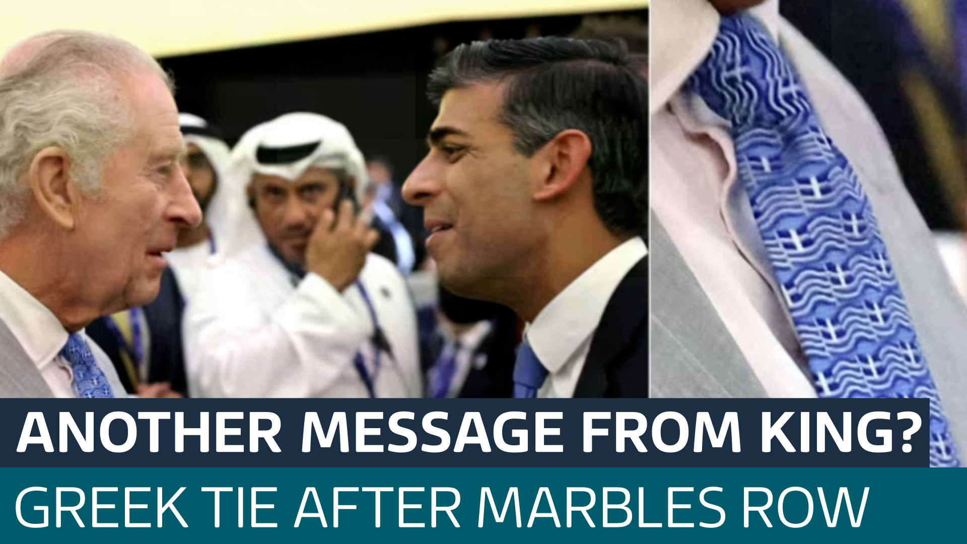 Elgin Marbles row: King wears tie covered in Greek flags to meet Rishi ...