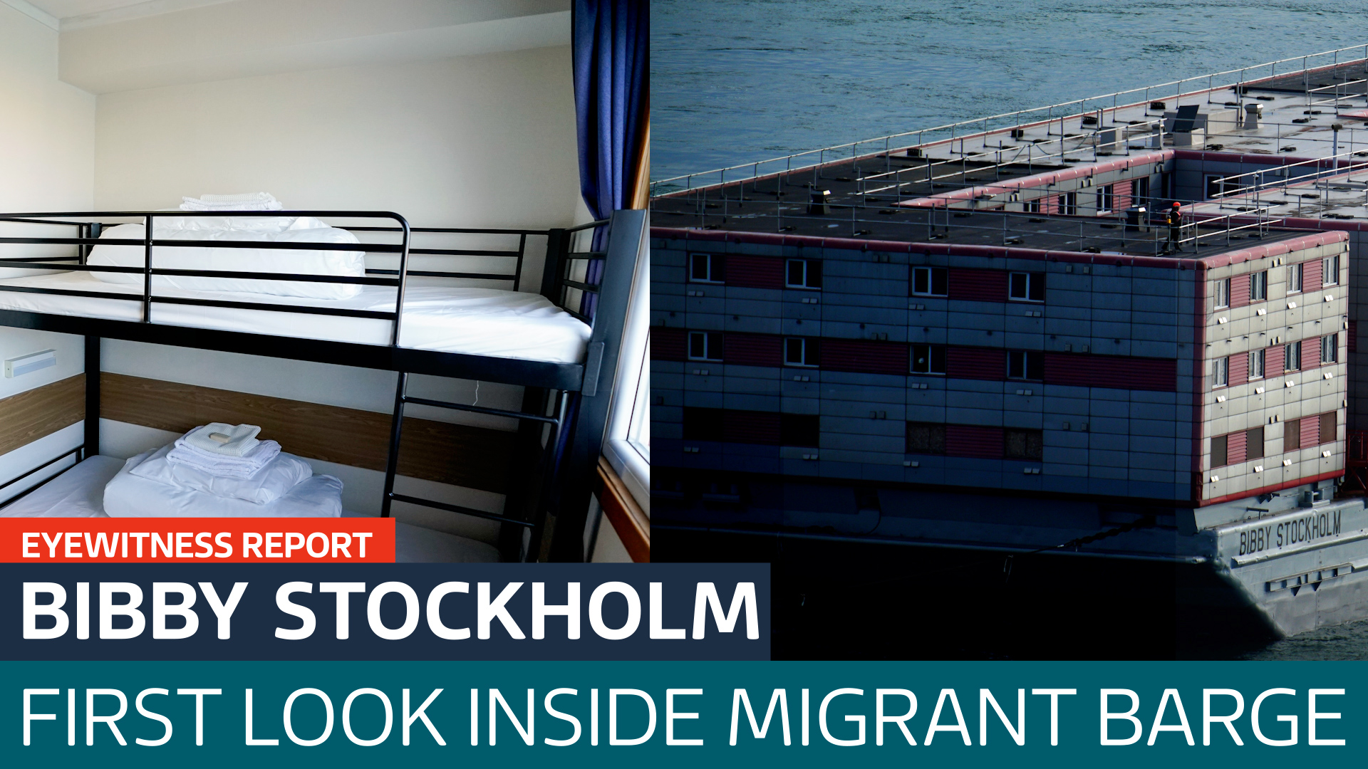 Inside the Bibby Stockholm barge in Dorset - set to house 500 migrants ...