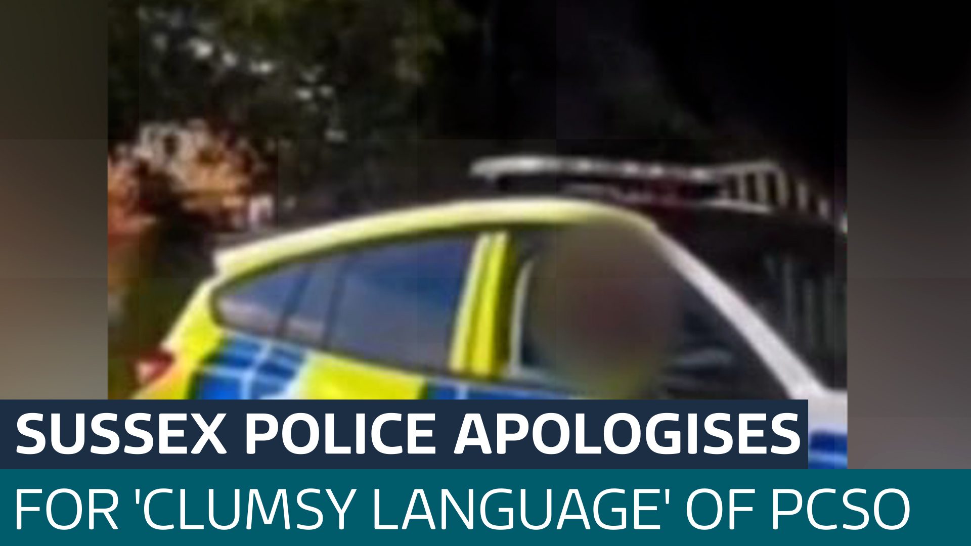 Sussex Police apologise for 'clumsy language' of PCSO who refused to ...
