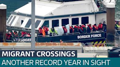 Hundreds of people reportedly crossed the Channel in small boats ...