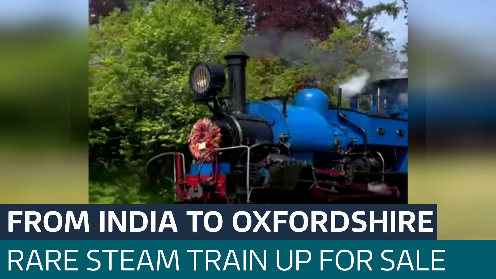 Why a rare Indian steam train is going under the hammer in Oxfordshire ...