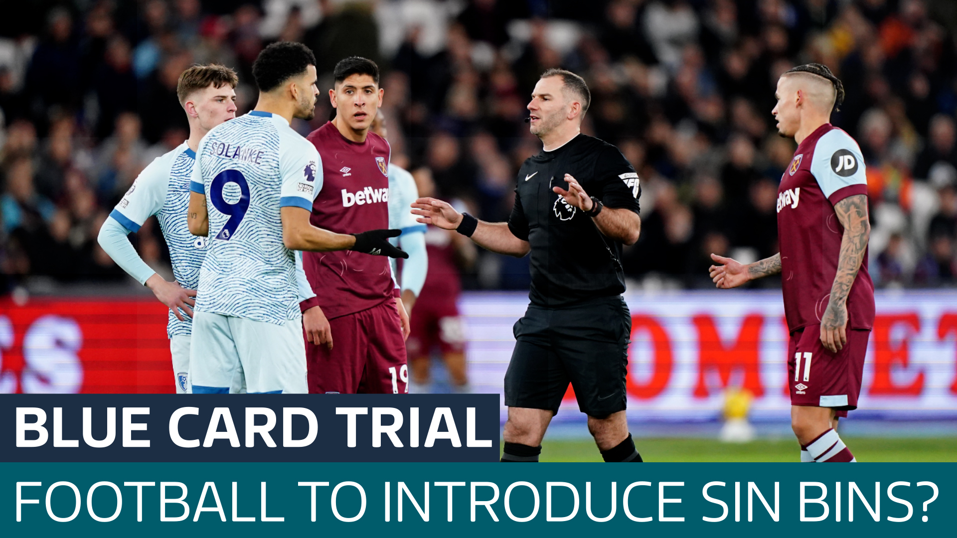 Football rulemakers are set to approve further trials of new 'blue card ...