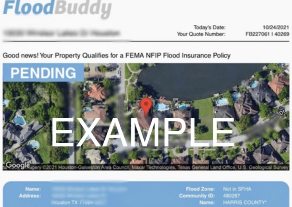 Enter address for FloodBuddy PDF report. Our free FEMA SFHA special ...