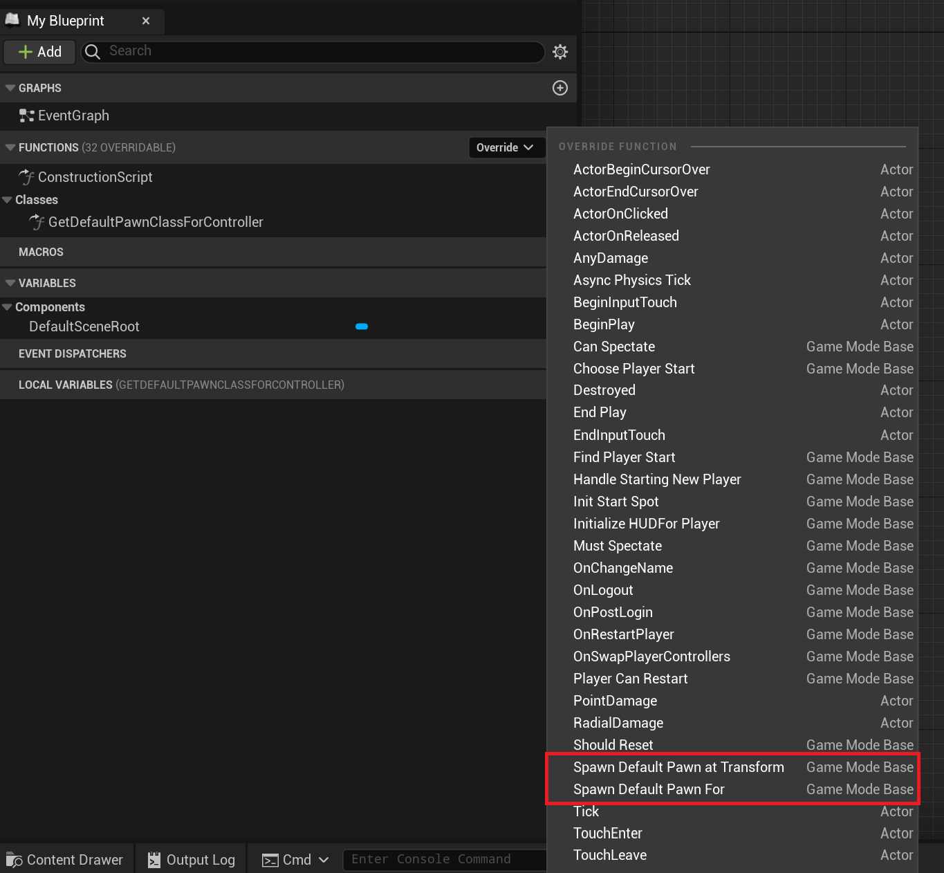 ゲーム開始時にスポーンするCharacterを呼び分ける | Alche, Inc
