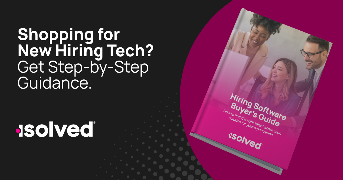 HCM Buyers Guide for Evaluating Hiring Software | isolved HCM