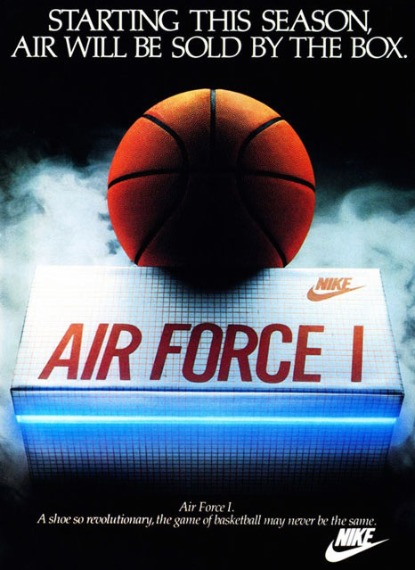 1982 nike air force one ad