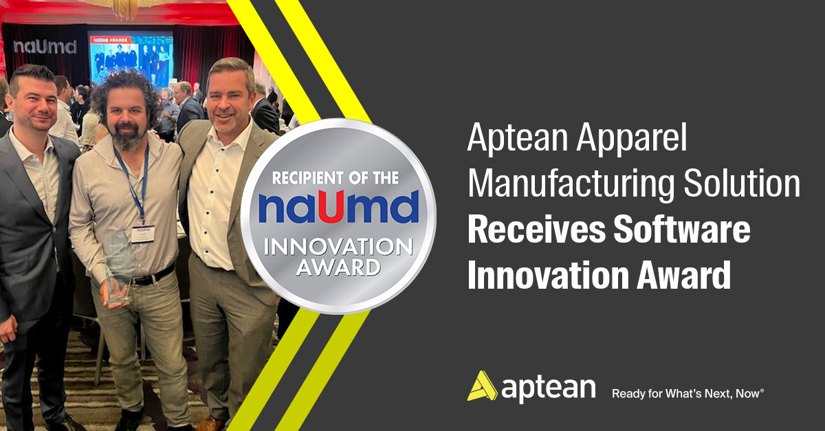 Aptean Apparel Manufacturing Solution Receives Software Innovation Award | Aptean.com