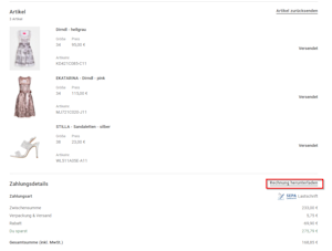 Wo finde ich eine Kopie meiner Rechnung?