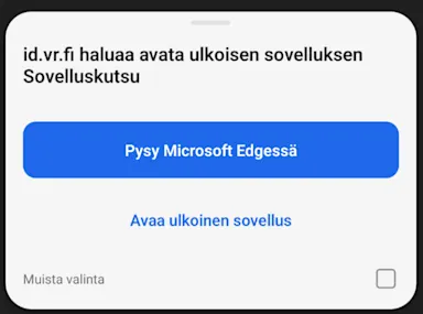 Apua kirjautumisen ongelmiin VR Matkalla -sovelluksessa - VR