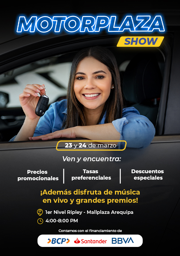 ¡MotorPlaza te sorprende con sus grandes marcas en Mallplaza Arequipa!