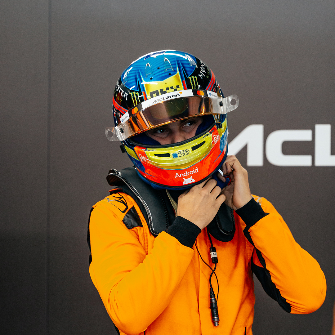 Hear from Lando and Oscar after they hit the track for the first time ...